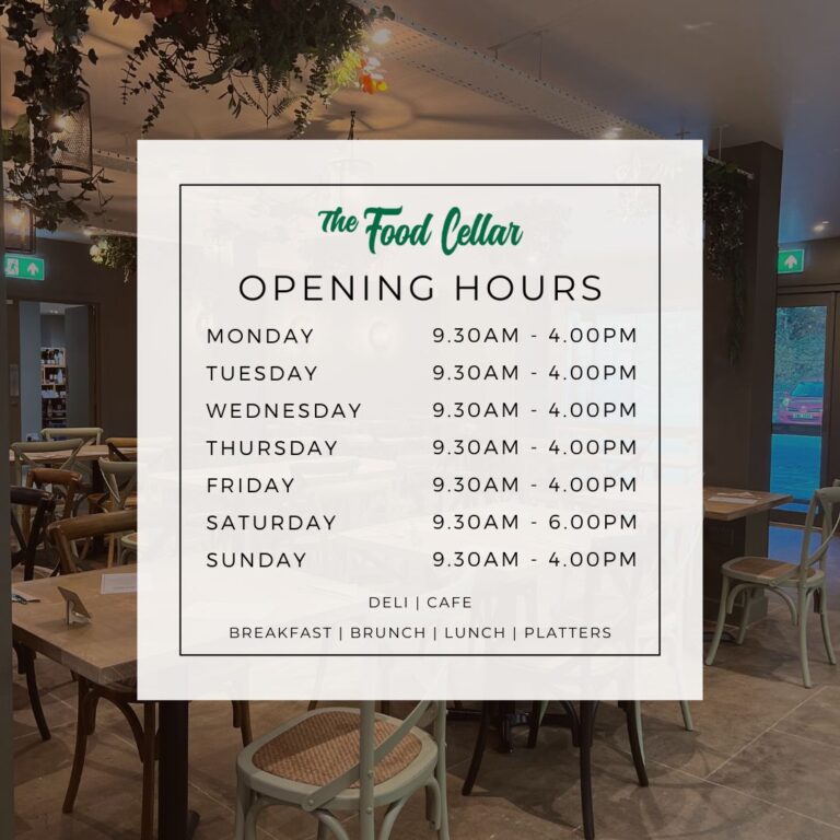 The Food Cellar Opening Hours | The Wine Cellar